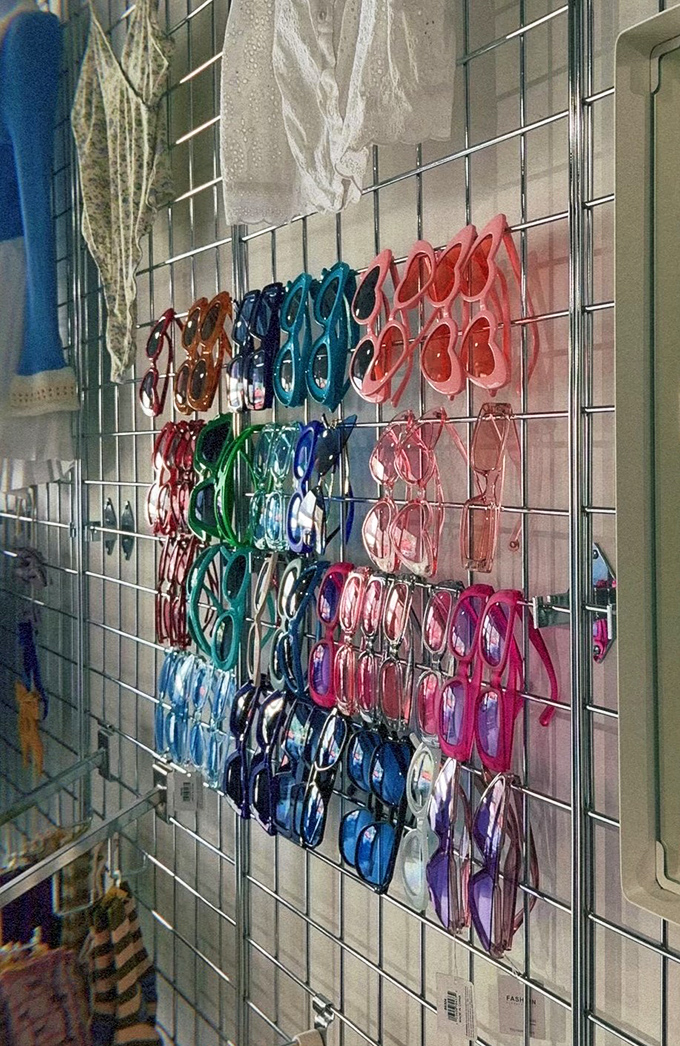 A rainbow of sunglasses awaits new faces. In Florida, these aren't just accessories&mdash;they're essential equipment for daily life.
