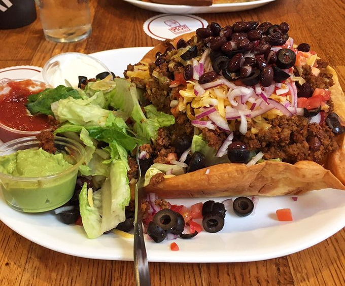 This taco salad isn't messing around—it's a fiesta in an edible bowl. The kind of meal that demands a siesta afterward.
