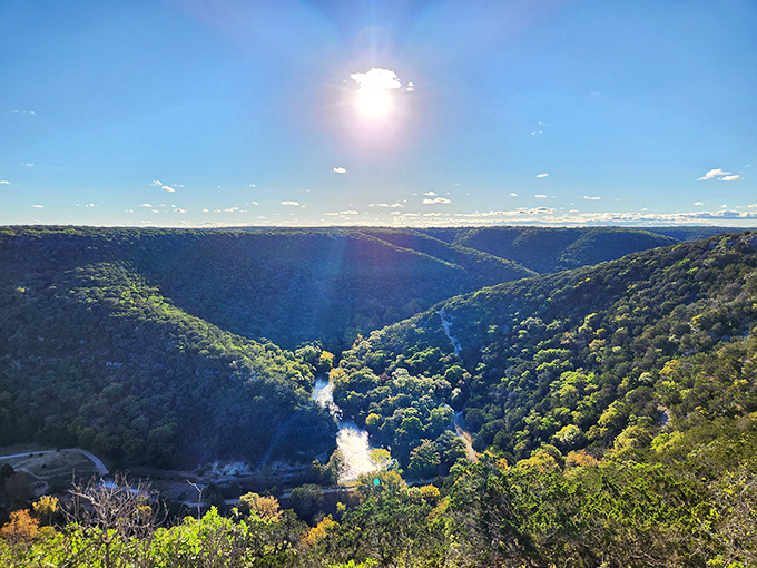 Sunlight dances on the valley floor like nature's own light show, proving everything really is bigger in Texas&mdash;including the vistas.