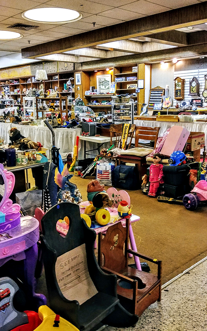 Toys that survived countless playdates now await their next generation of imagination.