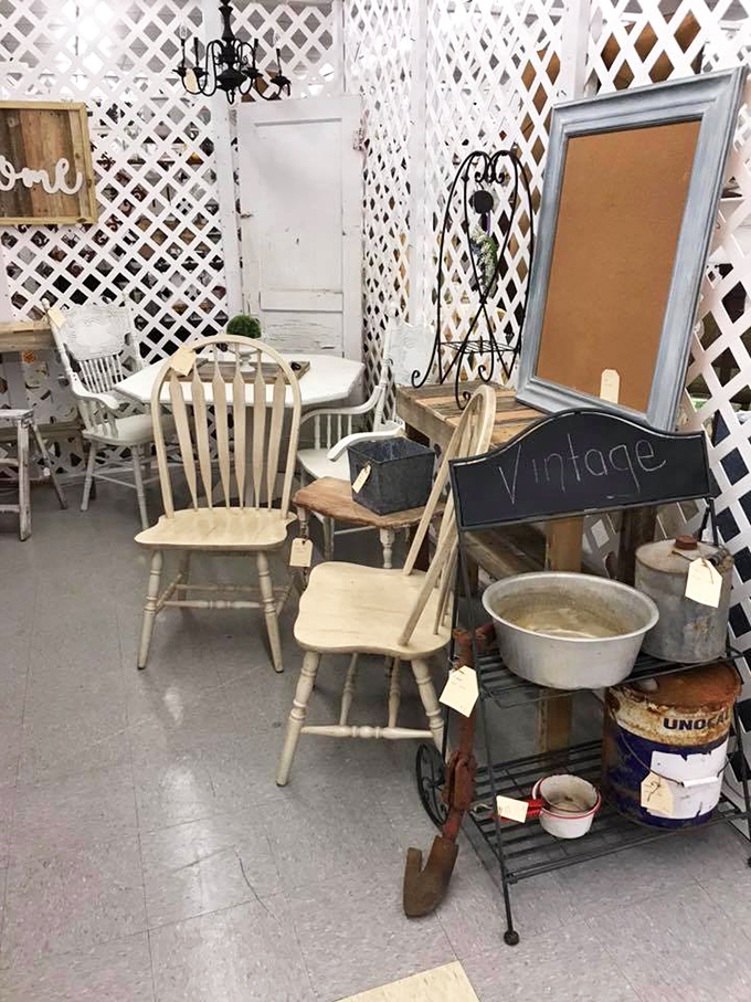 Vintage chairs waiting patiently for someone to appreciate their perfectly worn comfort.