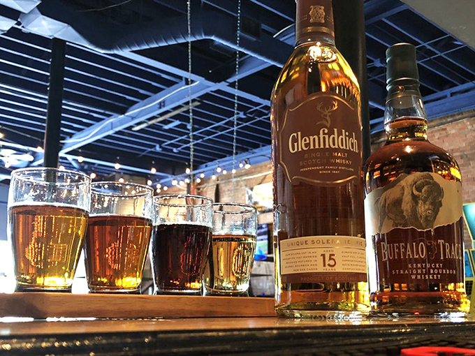 Whiskey flights that take you on a journey from Kentucky to Scotland without leaving your barstool.