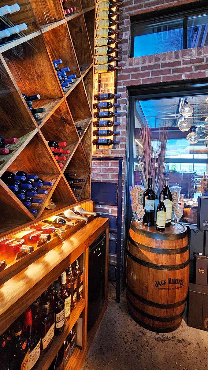 Not just a wine collection&mdash;a wooden cathedral to fermented grapes. The kind of place that makes you want to speak in reverent whispers.