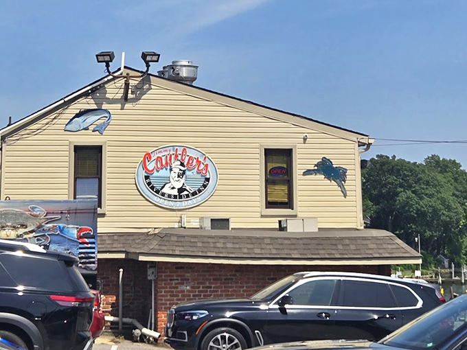 Cantler's weathered exterior hints at decades of perfecting the art of crab preparation. Some secrets are worth discovering.