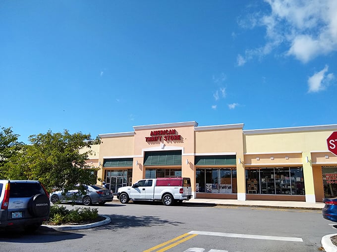 Clean parking lot, organized entrance&mdash;this isn't your grandmother's cluttered thrift store. Modern thrifting at its finest!