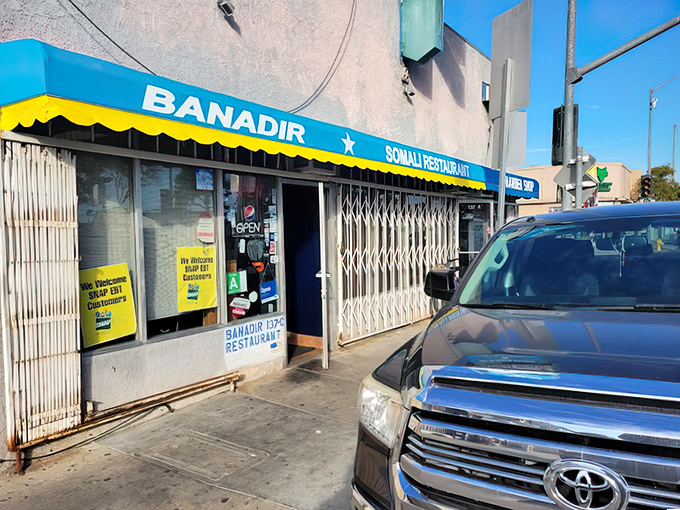 Behind these security gates lies a world of Somali spices and stews that will expand your culinary horizons beyond imagination.