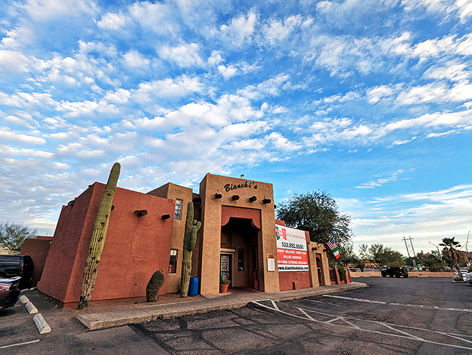 Surrounded by cacti and bathed in desert light, Bianchi's brings together Southwestern charm and Italian flavor in perfect harmony.