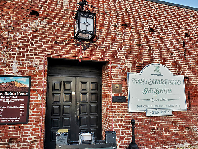 Fort East Martello's imposing entrance leads to a fascinating collection of Key West history and mysterious artifacts.