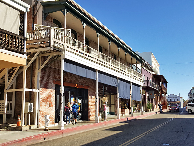 Jackson's balconied buildings have watched over this street since the days when gold fever ran hot in these hills.