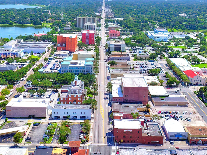 Historic buildings house modern businesses, creating the perfect blend of past and present. 