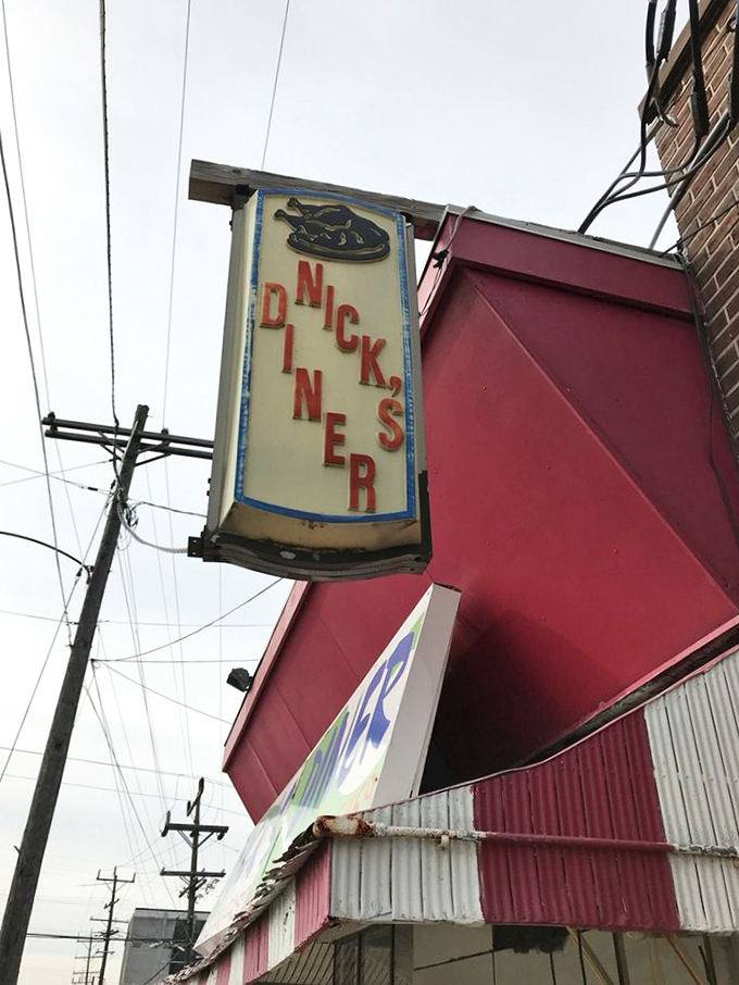 That vintage sign hanging from Nick's Diner has pointed the way to breakfast bliss for generations of Maryland families.