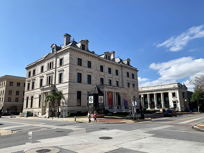 Historic buildings rise like monuments to cities that honor their past proudly.