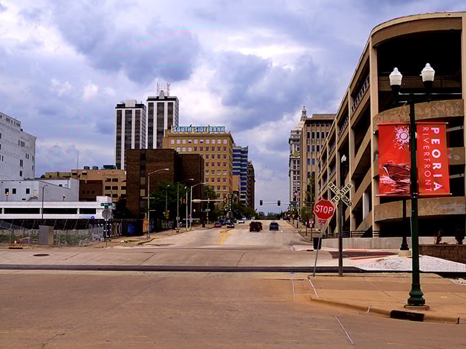 Peoria proves you don't need to downsize your dreams to afford retirement. Those downtown buildings stand tall&mdash;like your bank balance will!