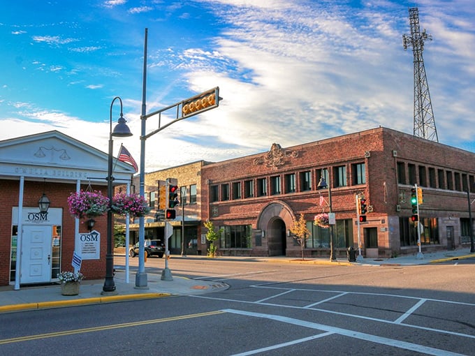 The kind of downtown where you're more likely to hear "How's your mom doing?" than car horns.