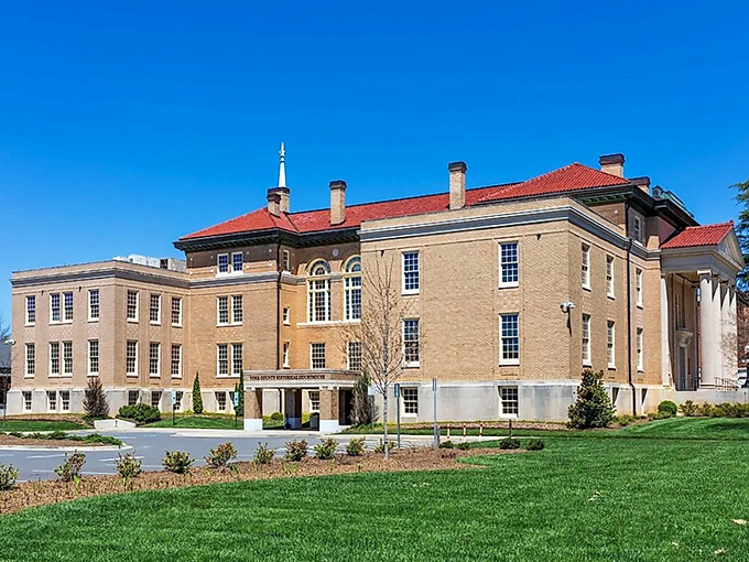 Historic buildings line York's downtown, creating a shopping district where "fast food" still means home cooking served promptly.