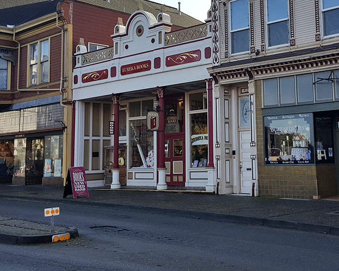 Eureka Books' ornate fa&ccedil;ade hints at the literary treasures within&mdash;a bibliophile's haven where the smell of old pages competes with ocean breezes.