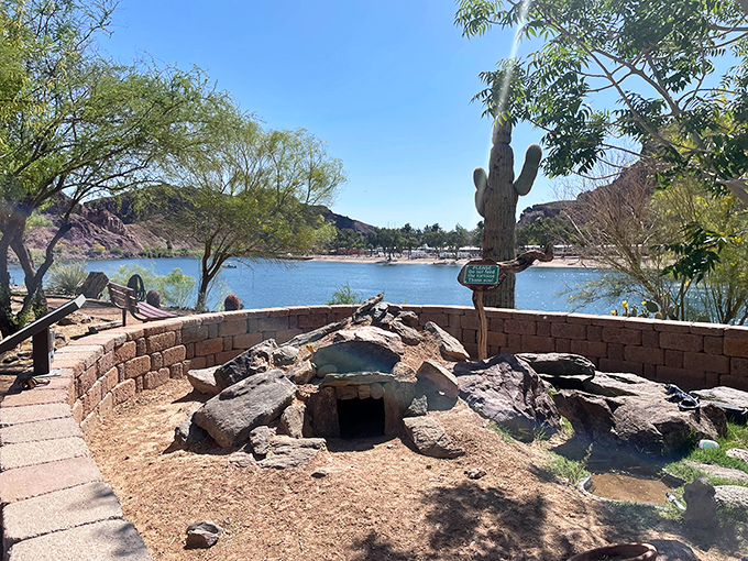 Ancient engineering meets modern recreation – this stone structure tells stories of those who found refuge in the desert heat.