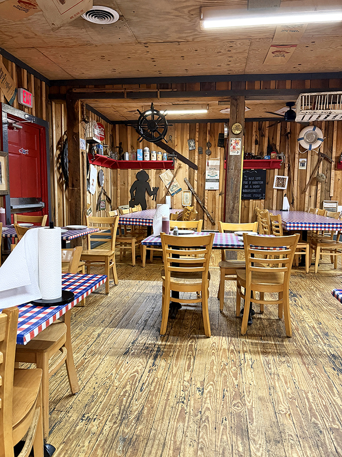 Simple, sturdy, and unpretentious&mdash;like the food itself, this interior doesn't need to show off to impress you.