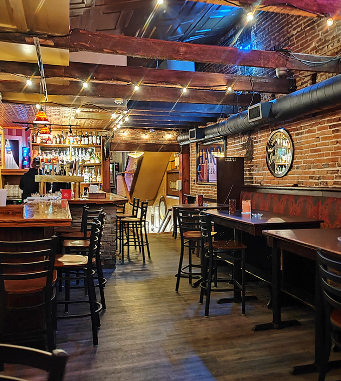 The basement level reveals McGrath's secret &ndash; those exposed brick walls and wooden beams have witnessed countless celebrations and quiet conversations alike.