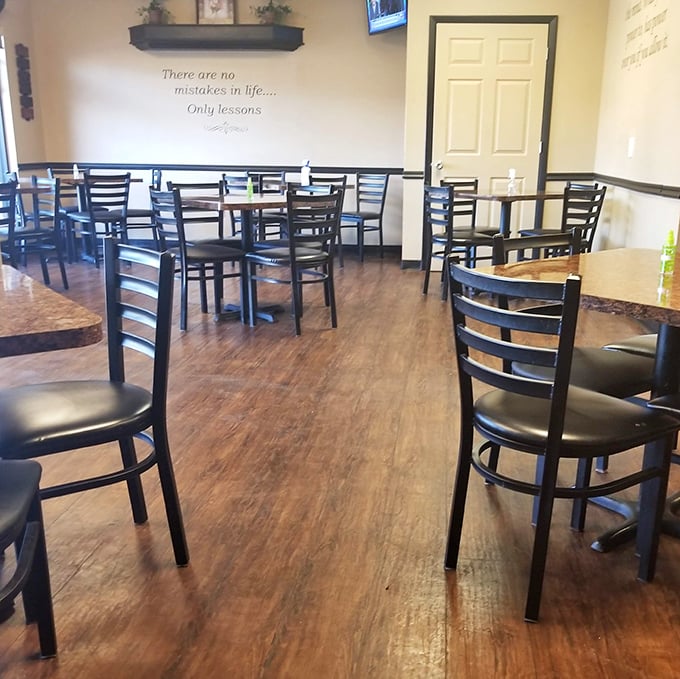 Inspirational wall quotes remind you that life's too short for mediocre breakfast – wise words indeed.