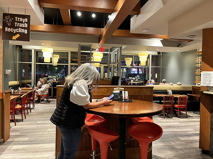 The restaurant's thoughtful design balances modern touches with comfortable seating—because great food deserves the proper setting for full appreciation.