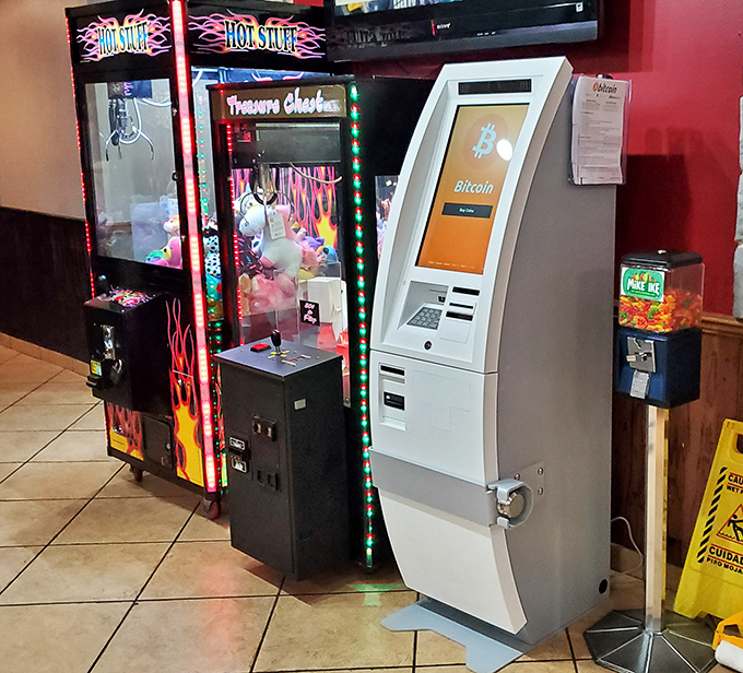 Even diners evolve—arcade games and a Bitcoin ATM bring this classic eatery firmly into the 21st century.