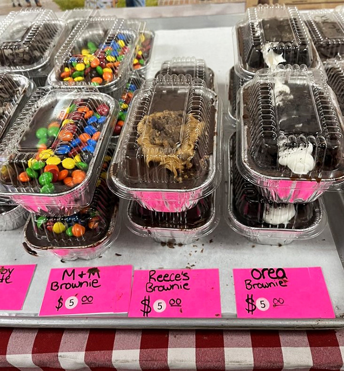 Brownies bedazzled with candy &ndash; because sometimes the only thing that can improve chocolate is more sugar in technicolor packaging.