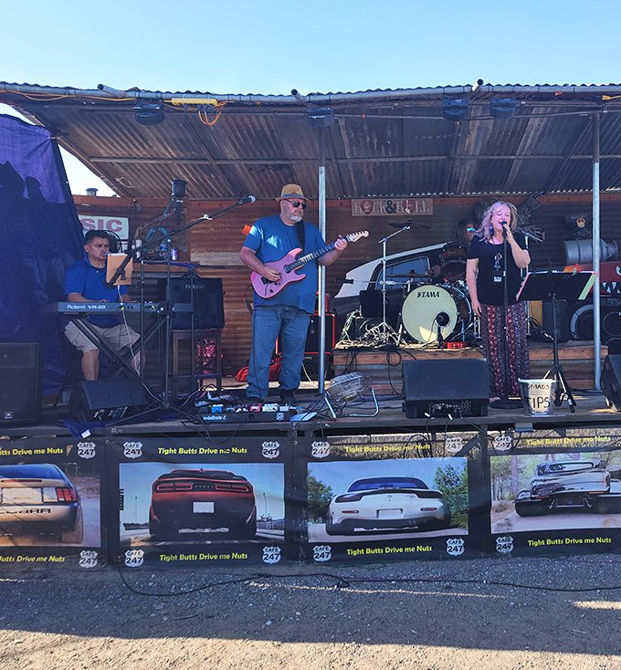 Desert rock meets desert food. Weekend live music transforms Cafe 247 from roadside diner to cultural hub faster than you can say "encore."