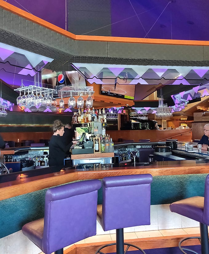 A well-appointed bar area where classic cocktails meet modern expectations in the heart of tourist country.