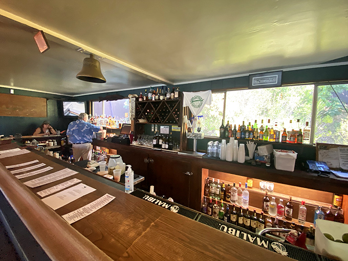 The bar at Virgin Sturgeon isn't trying to be trendy—it's the kind of place where the bartender remembers your drink and actually cares how your day went.