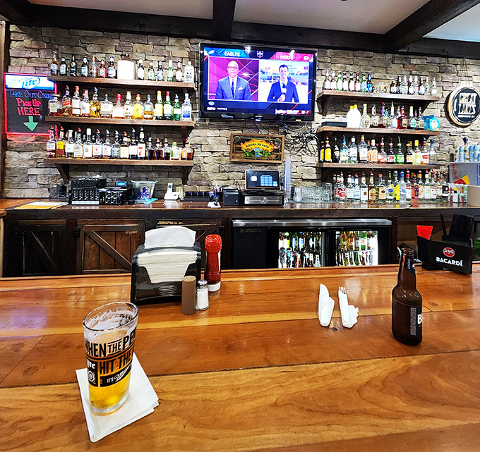 A bar stocked with enough options to make decisions difficult&mdash;but in that wonderful "there are no wrong choices" kind of way.