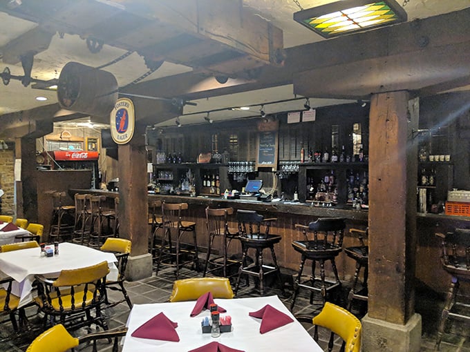 The bar area&mdash;where strangers become friends and "just one more" becomes the evening's most repeated phrase.