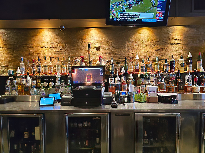 Not just a bar, but a liquid library of spirits. The perfect place to contemplate life's big questions, like "Brisket or ribs?"