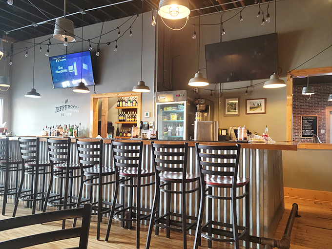 The bar area isn't just for drinks&mdash;it's command central for barbecue operations, where bourbon and beer find their perfect meat matches.