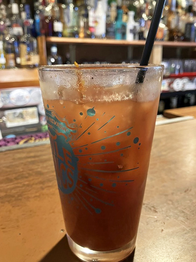 A Bloody Mary that's practically a meal itself, garnished with enough vegetables for your daily intake.