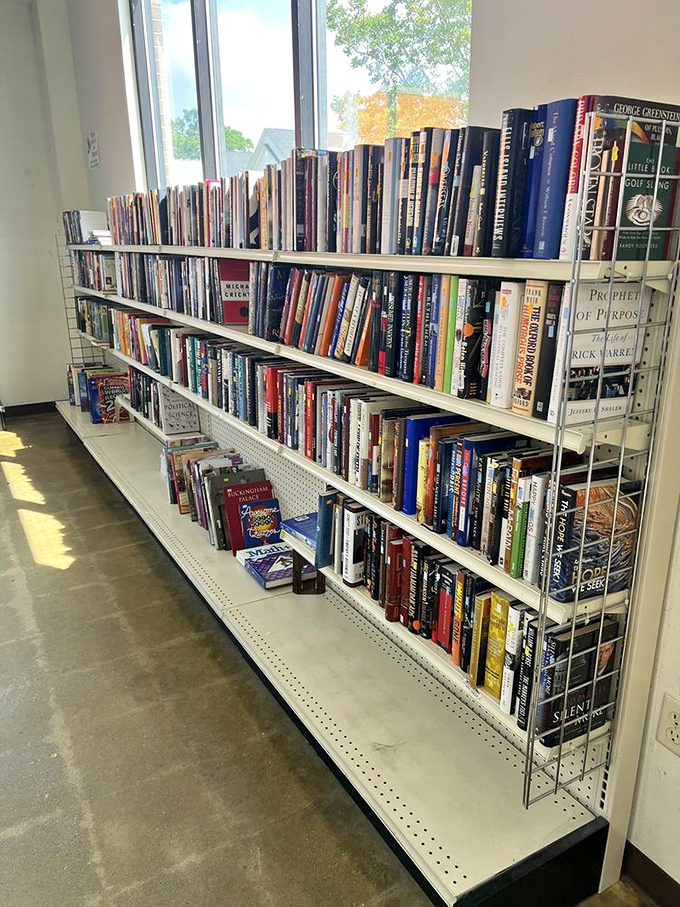 The book section: where literary treasures wait patiently for readers&mdash;like a library where you don't have to whisper or return anything.