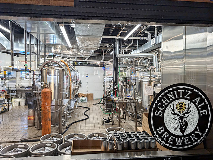 Where science meets art in gleaming stainless steel. The brewery's inner workings reveal the beautiful complexity behind each perfect pour.