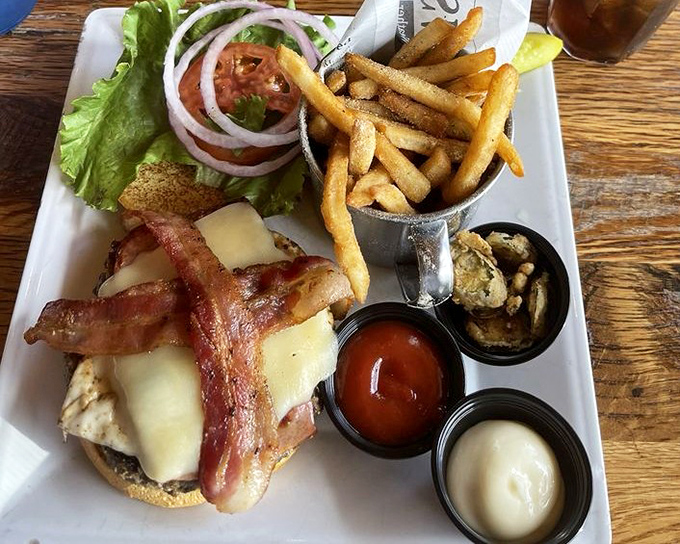 Weekend warriors, rejoice! This brunch burger with its sunny side up egg is the hangover cure science hasn't officially recognized yet, but your taste buds already know.