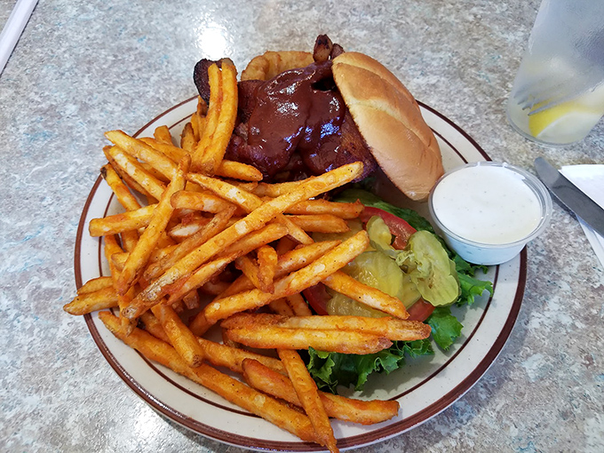 The burger-fries combo that reminds you why classics became classics&mdash;no foodie trends required, just honest-to-goodness satisfaction on a plate.