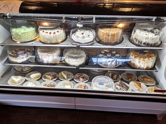 The dessert case&mdash;where willpower goes to die and "I'll just have a bite of yours" becomes the biggest lie of the day.