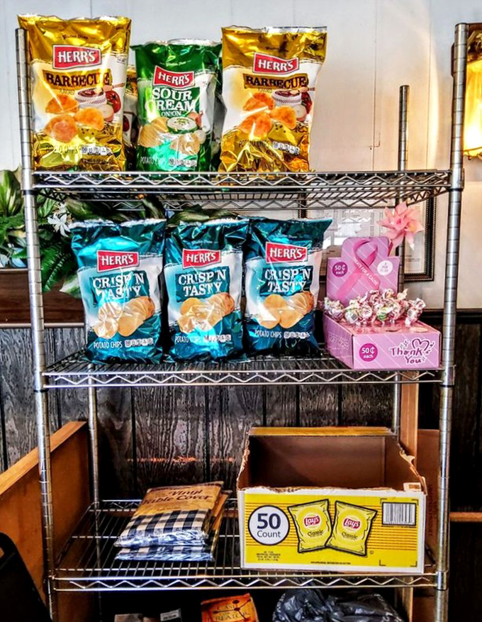 The chip rack &ndash; because sometimes you need something crunchy to complement your sandwich the size of your forearm.