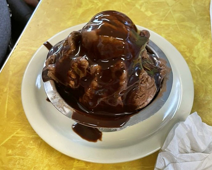 Hot fudge performs its slow, hypnotic dance over chocolate ice cream&mdash;a performance that deserves a standing ovation but usually gets a satisfied sigh.