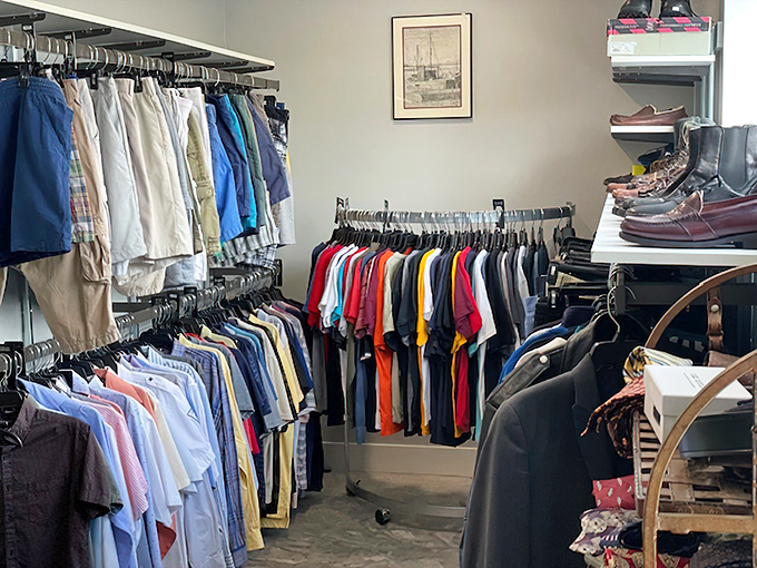 Rainbow-organized clothing racks that would make Marie Kondo weep with joy. Everything here sparks something—especially hope.