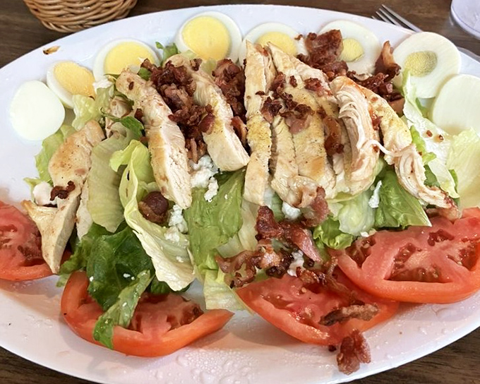 This isn't just a Cobb salad&mdash;it's a masterpiece of protein and freshness that somehow makes eating healthy feel like cheating.