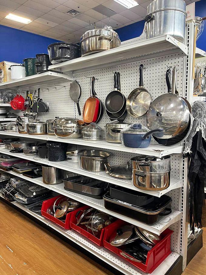 Cookware that could stock a professional kitchen, from cast iron that's already perfectly seasoned to barely-used stainless steel treasures.