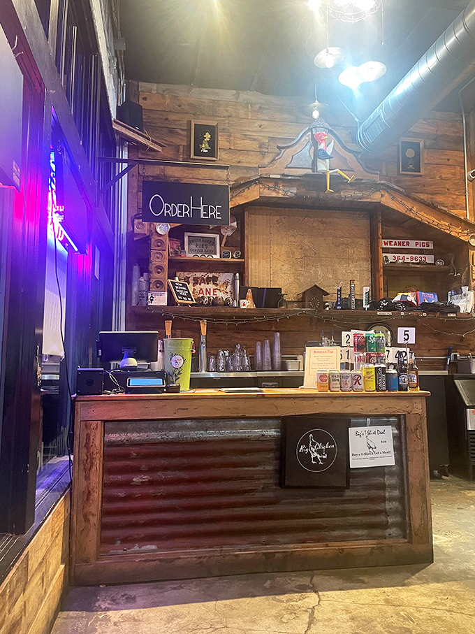 The "Order Here" sign might as well say "Happiness This Way." This counter is the gateway to some of Portland's most craveable chicken creations.