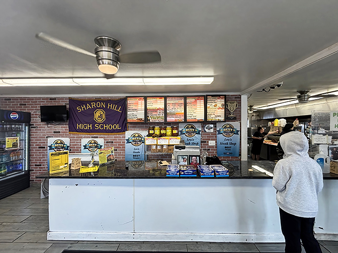 The counter &ndash; where dreams and orders meet. Those "Best of" awards aren't just decoration; they're promises kept.