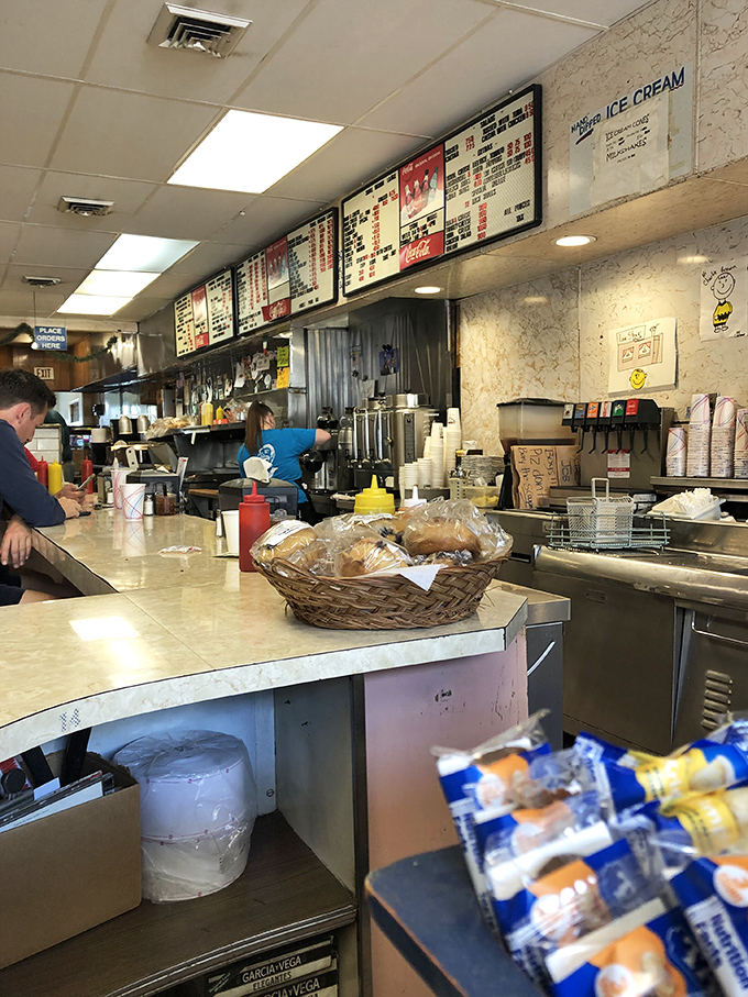 The menu board tells you everything you need to know. In a world of QR codes and digital menus, there's something reassuring about simplicity.