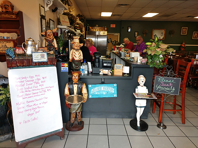 The counter stands ready for solo diners who know good food doesn't require a plus-one.