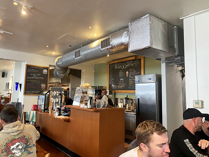 The beating heart of breakfast magic&mdash;where baristas orchestrate morning symphonies of espresso and servers choreograph the dance of delicious plates.